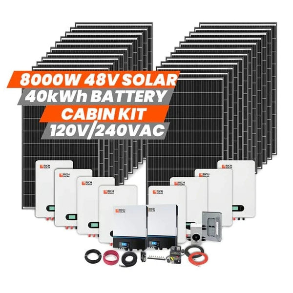 Rich Solar 8000W 48V 120/240VAC Cabin Kit – AllProGenerators